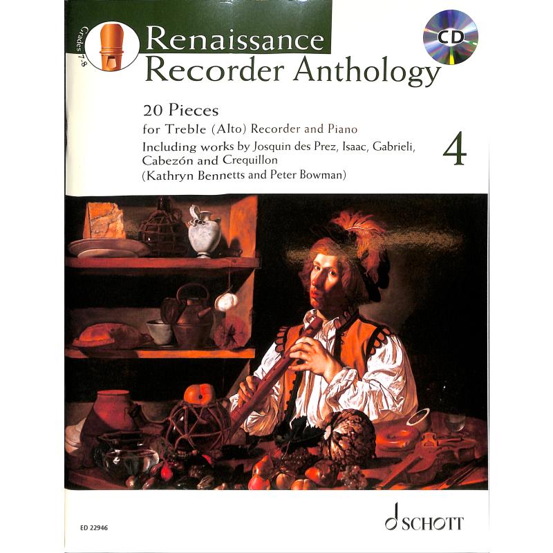 Renaissance Recorder Anthology 4 - 20 Pieces for Treble (Alto) Recorder ...